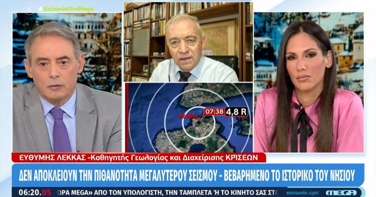 Λέκκας: Η διάσπαρτη σεισμικότητα είναι χρονική σύμπτωση (video) | Proson